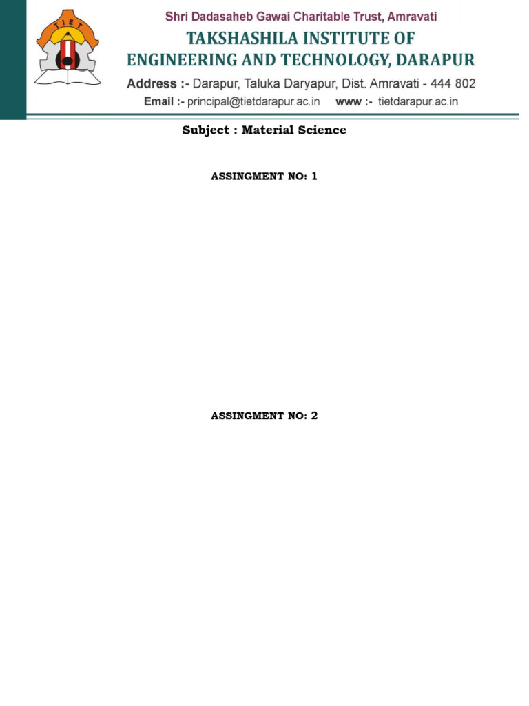 Material Science Assignments Overview | PDF | Heat Treating | Steel