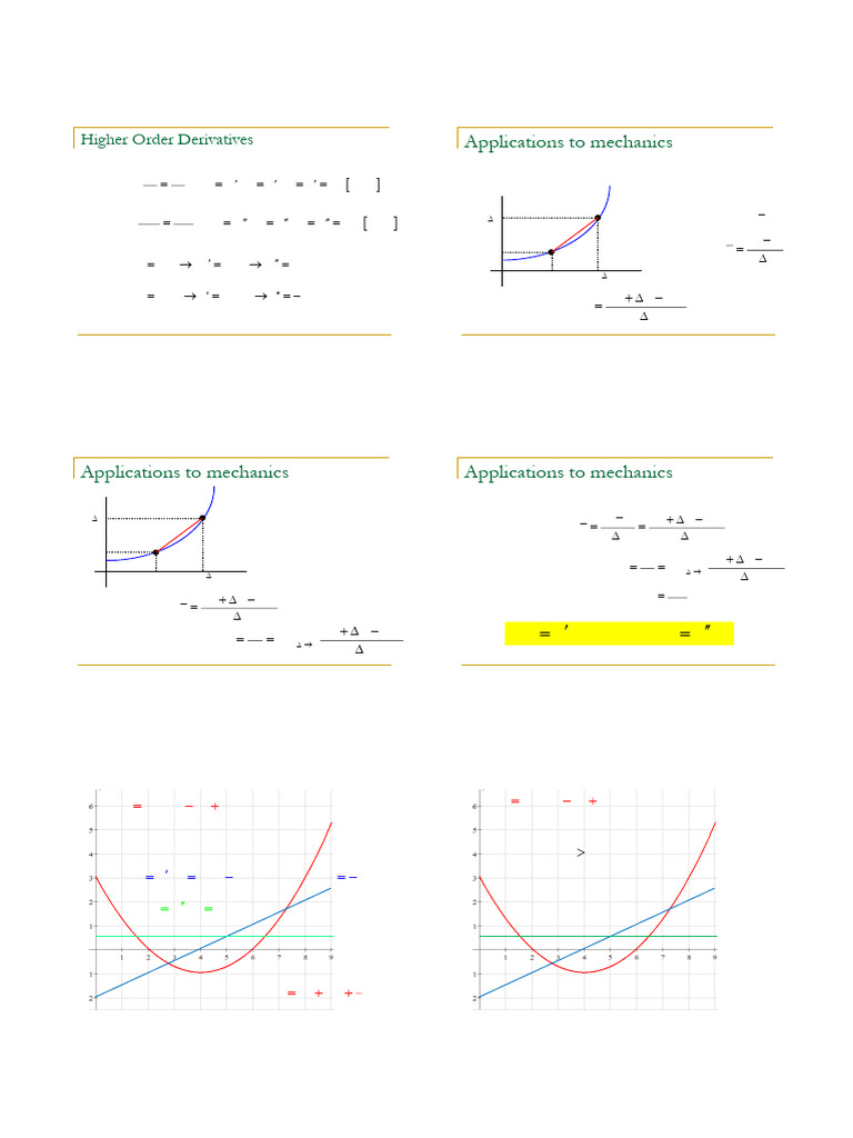 Differentiation 1d | PDF | Acceleration | Velocity