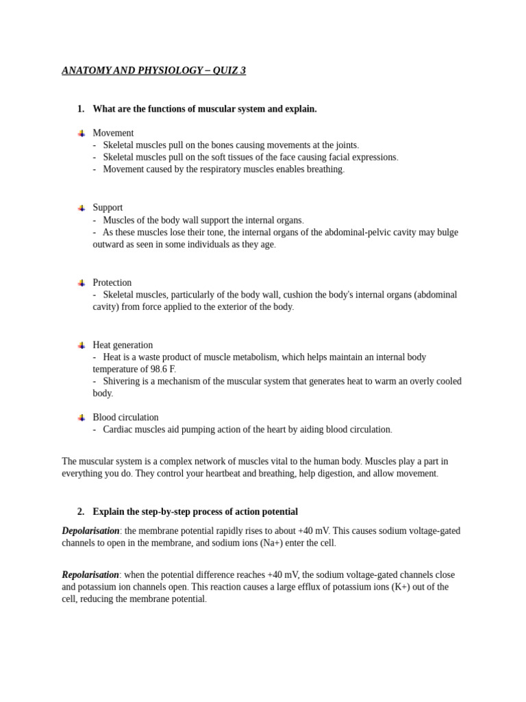 De Vera, Athea Francine G. - Quiz 3 | PDF | Thumb | Anatomical Terms Of Motion