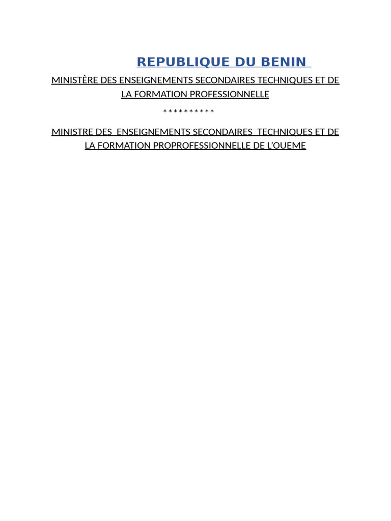 Conversion TXT en GCT au Bénin | PDF