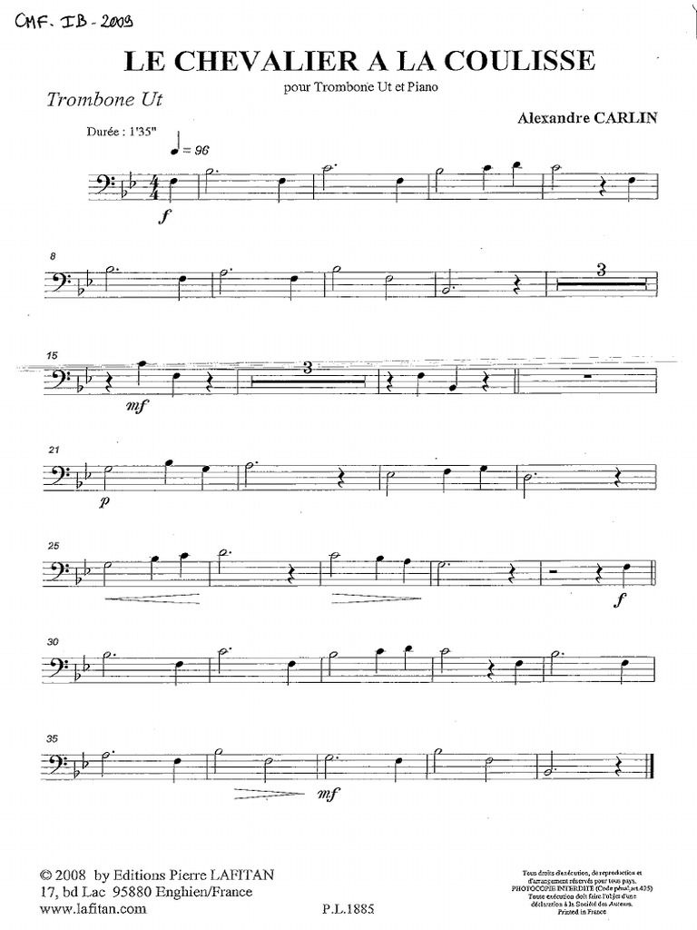 CARLIN, Alexandre - Le Chevalier À La Coulisse (TRB) 2 | PDF