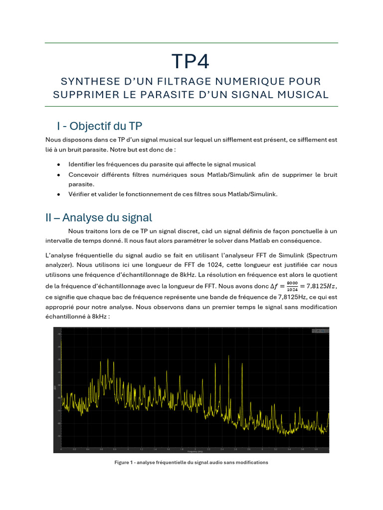 Filtrage numérique de signaux audio | PDF | Filtre (électronique ...