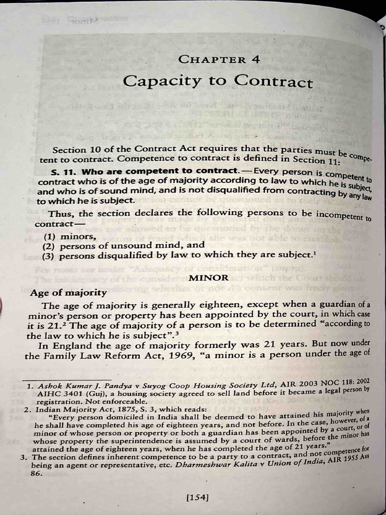 Capacity To Contract | PDF