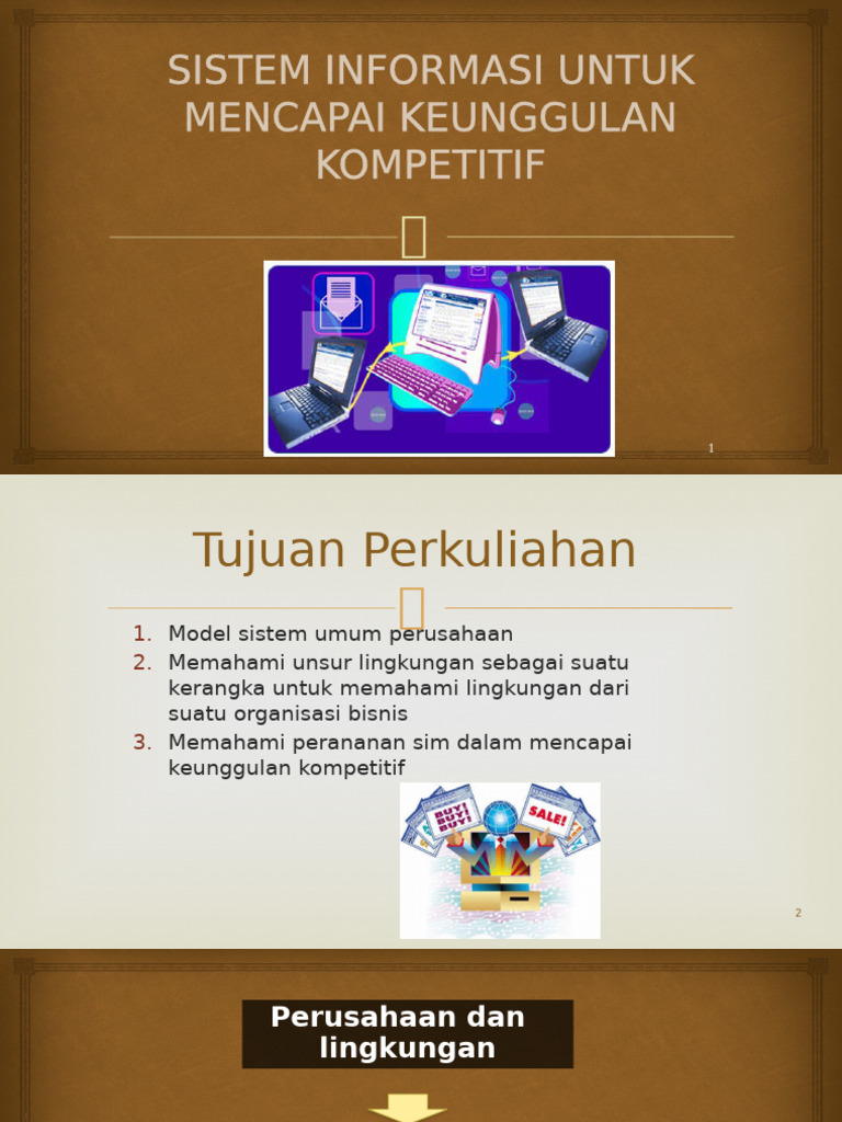 SI Untuk Keunggulan Kompetitif | PDF