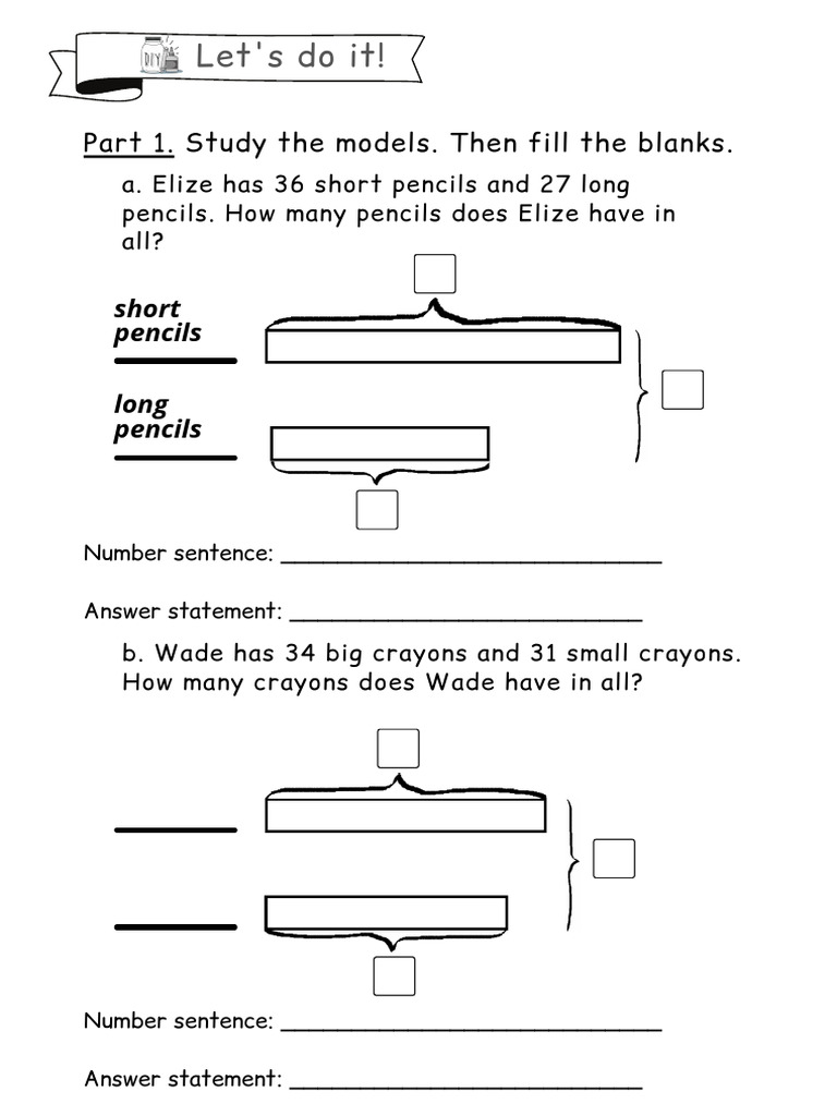 Math Word Problems and Bar Models | PDF