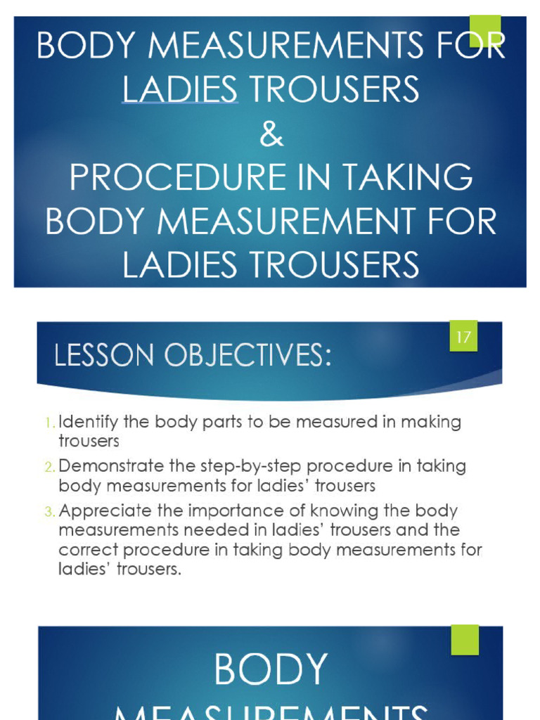 Body Measurements | PDF