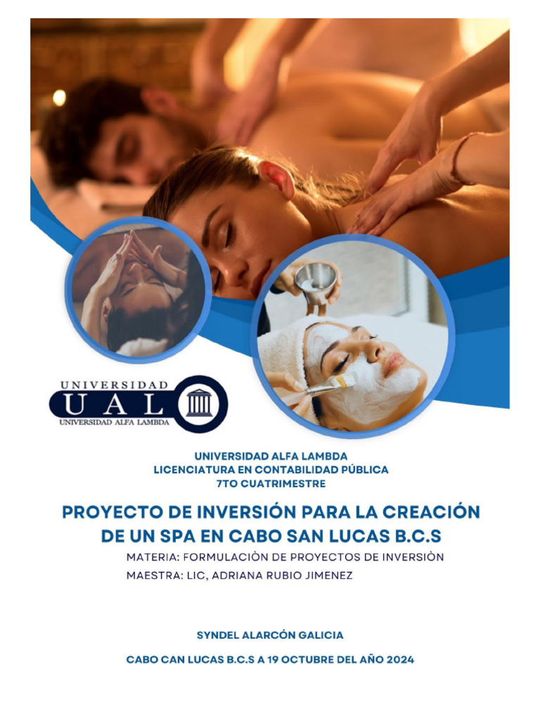 Proyecto Spa | PDF | Masaje | Sistema de manejo de calidad