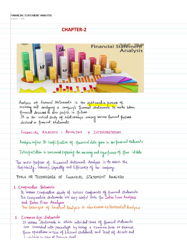 Chapter 2 Analysis of Financial Statements | PDF
