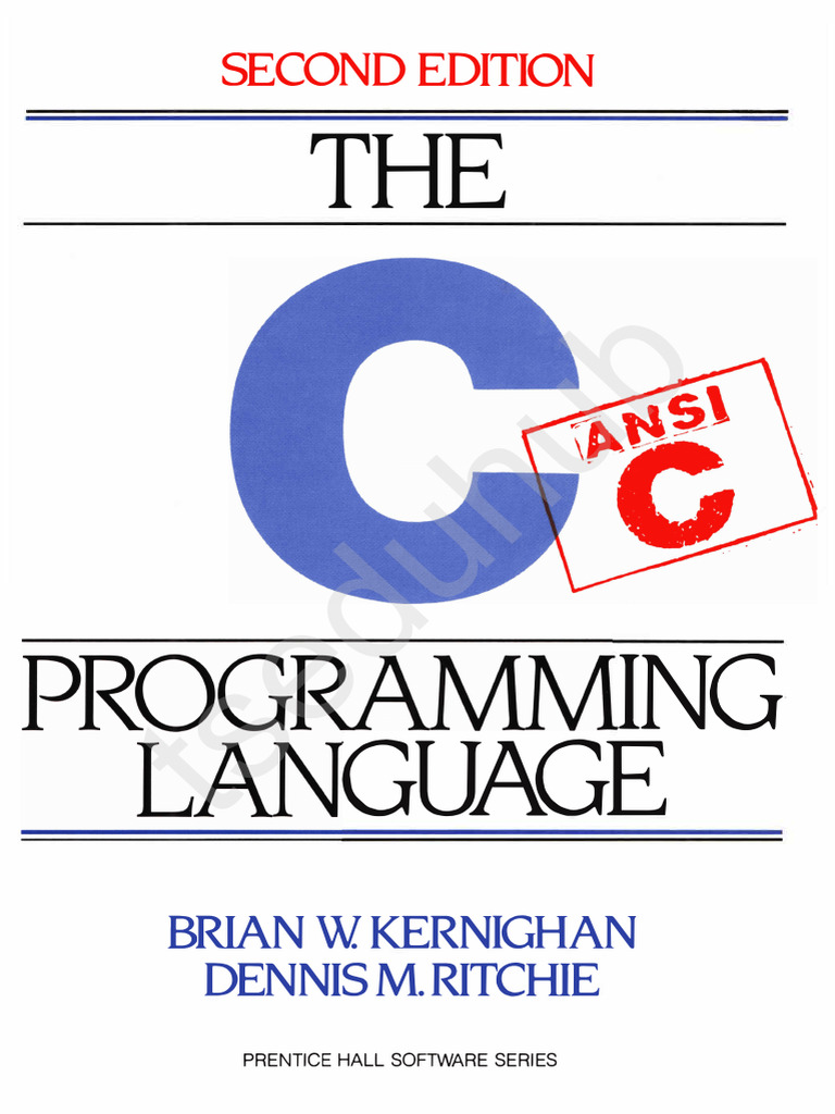 Dennis Ritchie C Programming Ebook | PDF | Unix