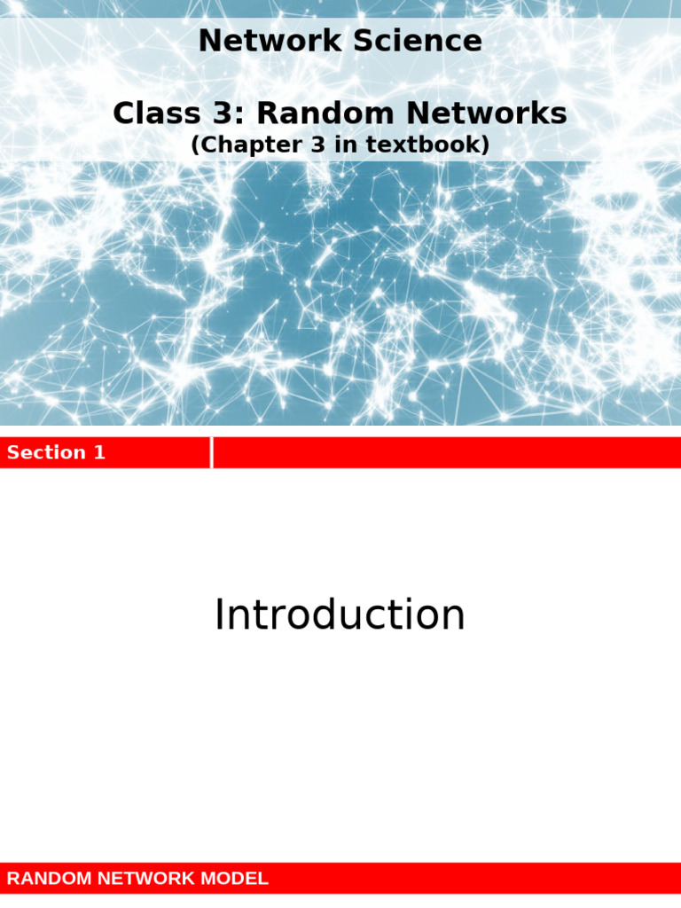 Class3 RandomNetworks KCA | PDF | Probability Theory | Applied Mathematics