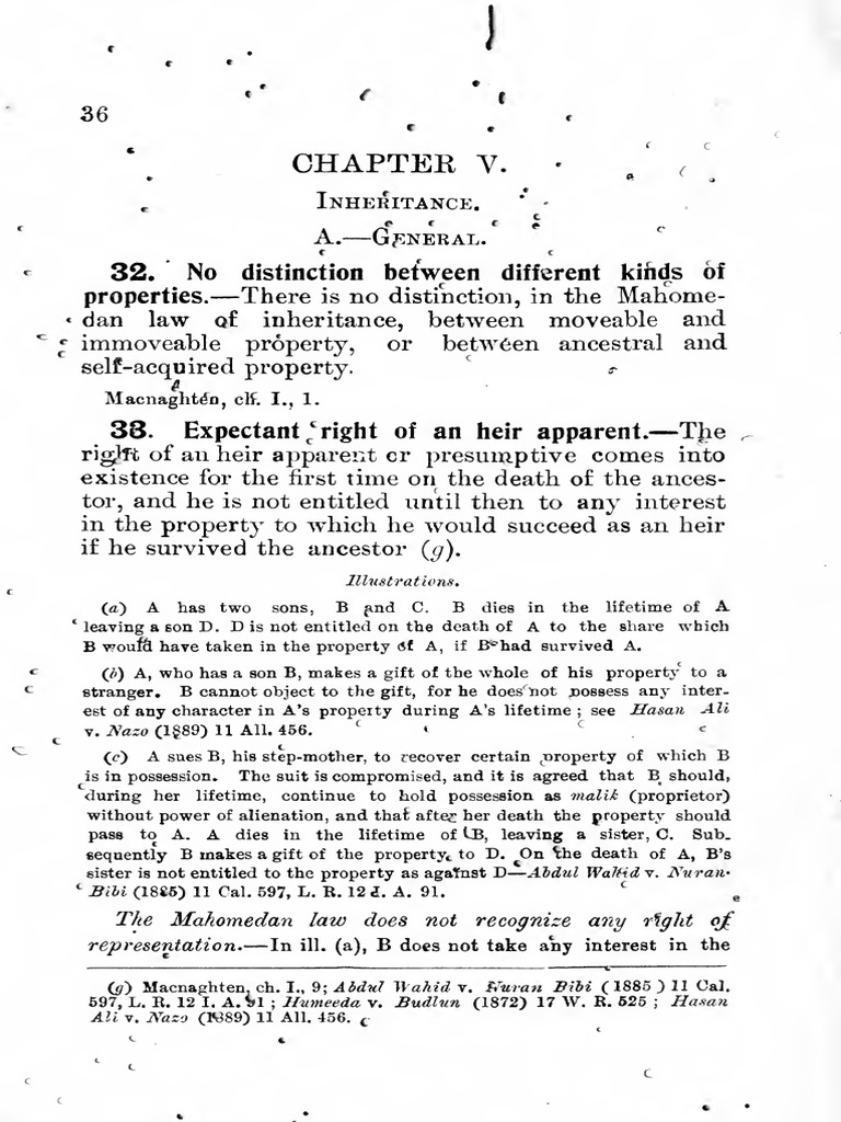 Inheritance - D F Mulla | PDF | Inheritance | Justice