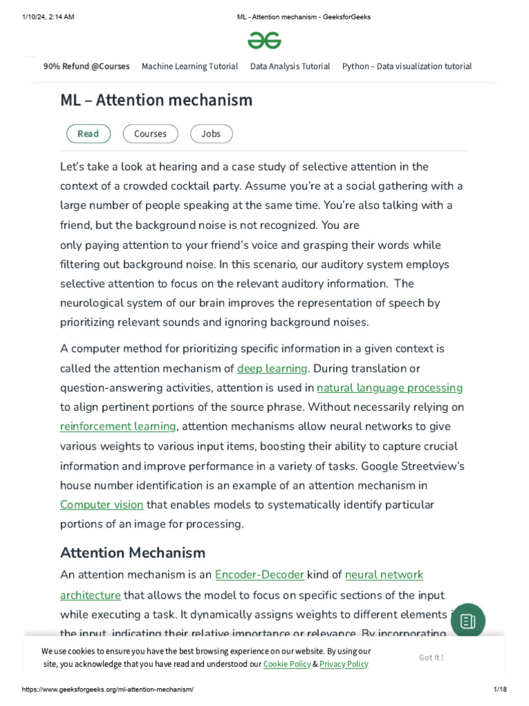 Understanding Attention Mechanisms in ML | PDF | Artificial ...