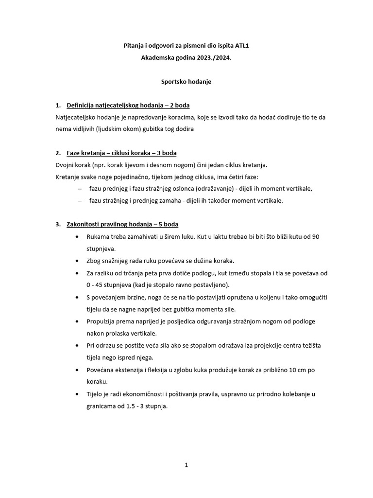 Pitanja Za Teorijski Ispit 2023-25 | PDF