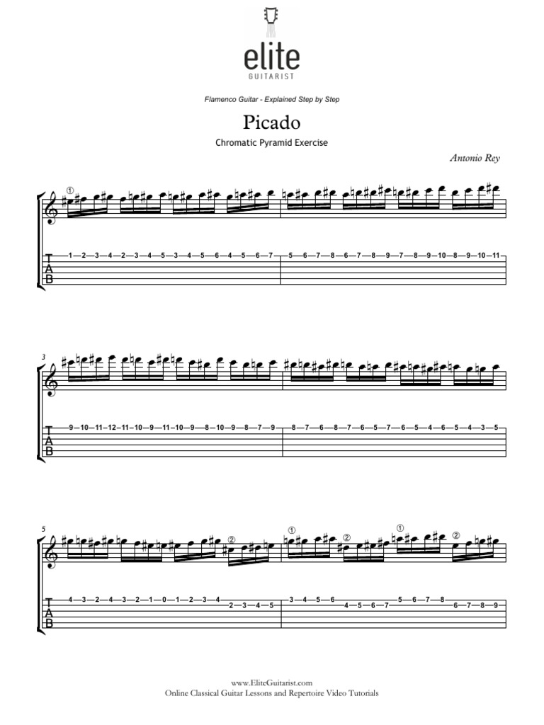 Picado Chromatic Pyramid Exercise | PDF