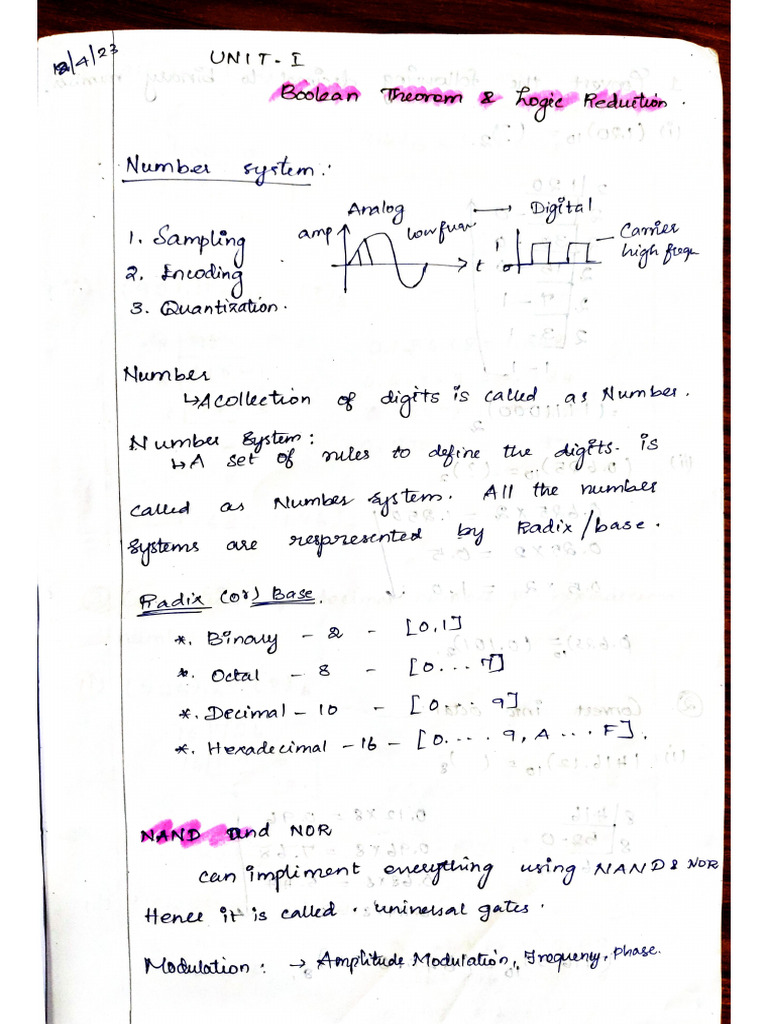 Digital Electronics Notes | PDF