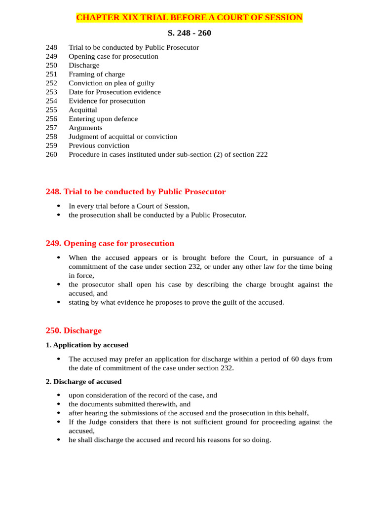 CHAPTER - 19 - Session Trial | PDF | Prosecutor | Trials