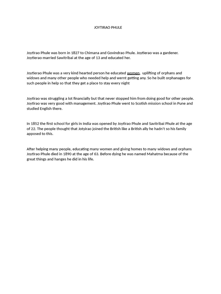 Joytirao Phule | PDF