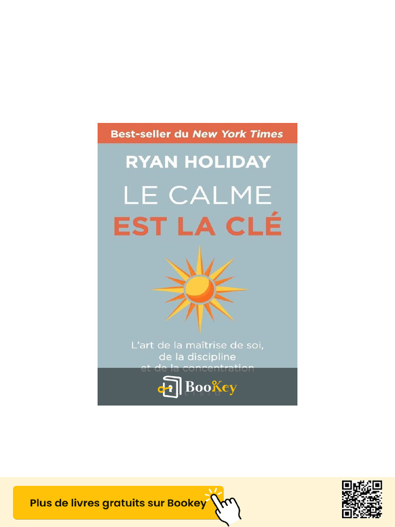 Le Calme est la Clé: Maîtrise Personnelle | PDF | Thought | Wisdom