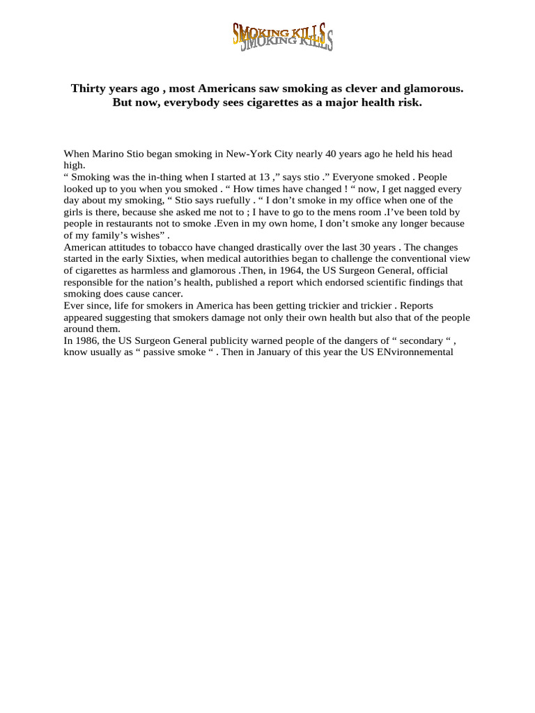 Smoking | PDF