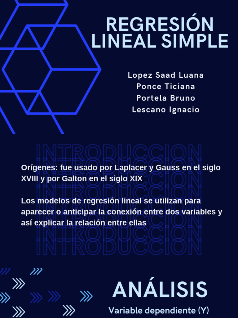 Introducción a la Regresión Lineal Simple | PDF | Análisis de regresión ...