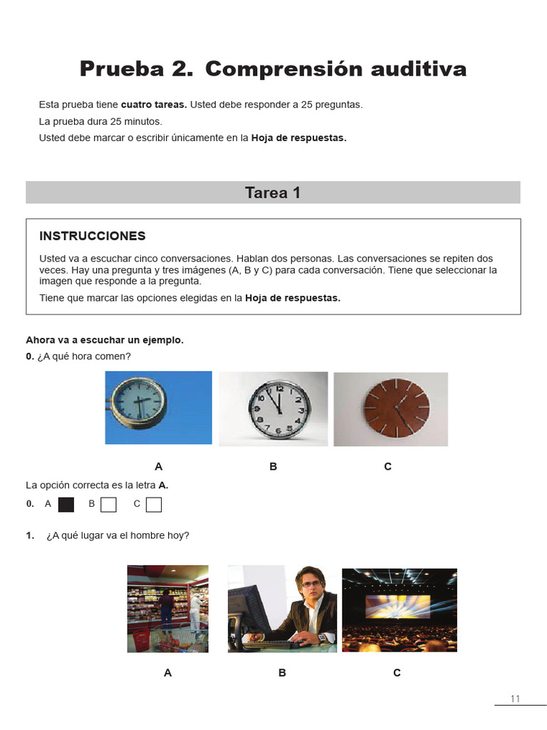 DELE A1 Listening | PDF