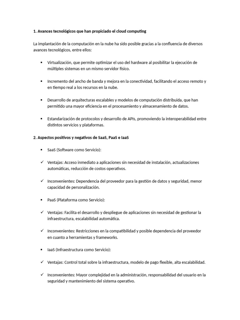 Ejercicio Guia Cloud | PDF | Computación en la nube | Arquitectura de Computadores