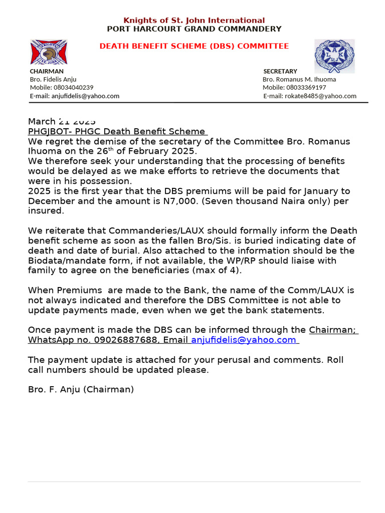 Phgjbot Dbs Report 21 Mar. 2025 | PDF