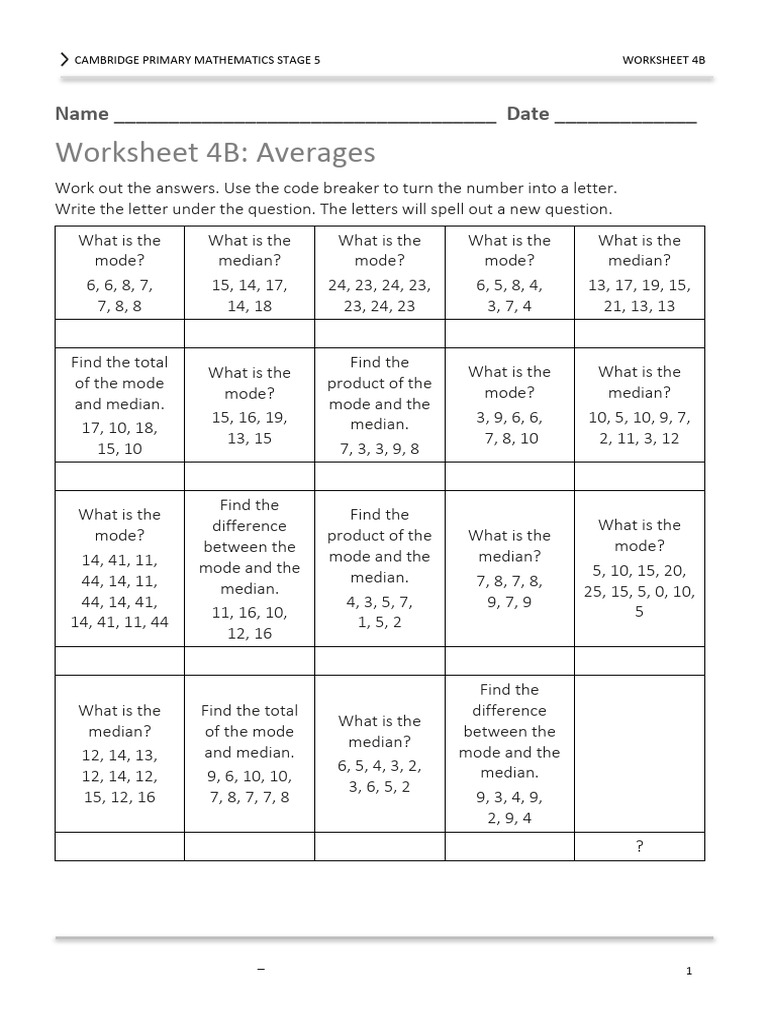 Prim Maths 5 2ed TR Diff Ws 4b | PDF