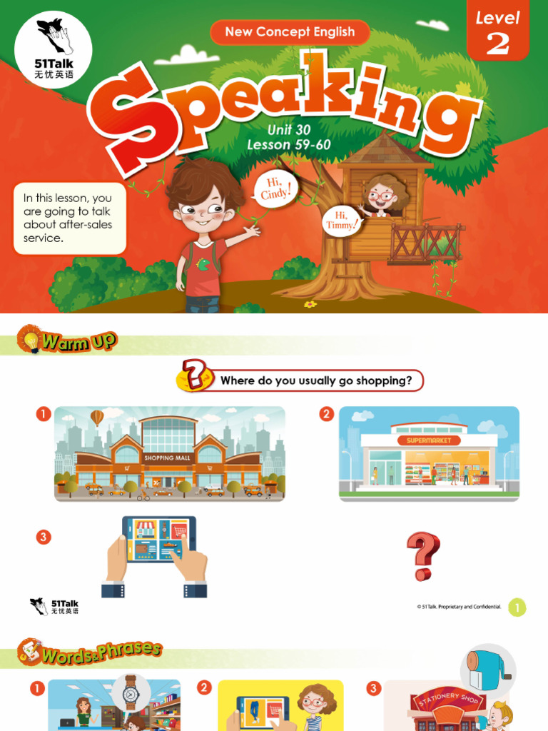 Speaking Unit 30 Lesson 59 To 60 | PDF