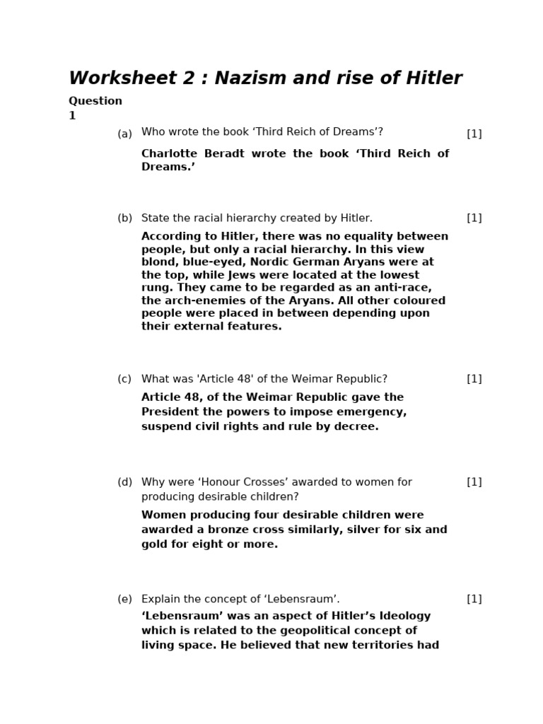 Nazism: Hitler's Ideology and Impact | PDF | Nazi Germany | Nazism