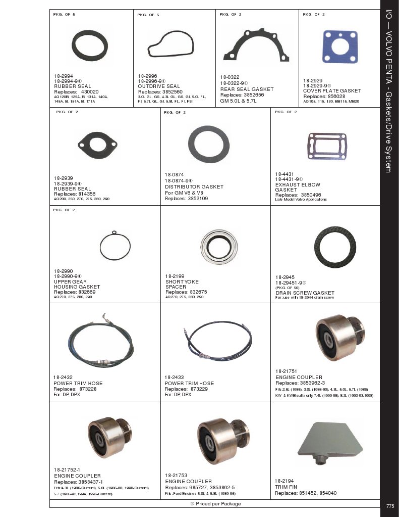 Volvo Penta Parts Catalog | PDF | Vehicle Technology | Land Vehicles
