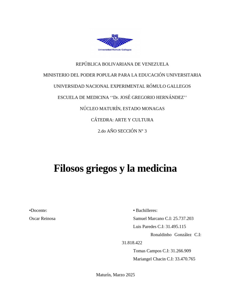 Arte y Cultura, Trabajo Nro (2) Filosos Griegos | PDF | Aristóteles ...
