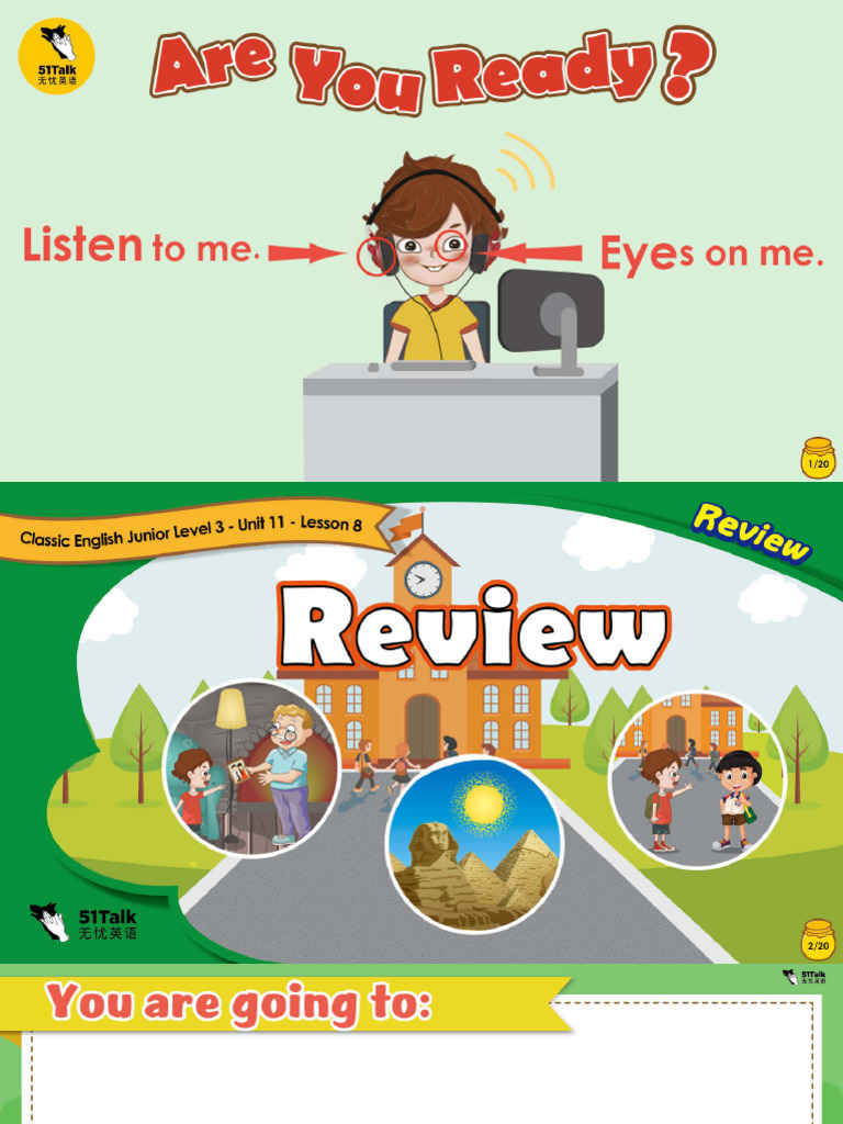 Level 3 - Unit 11 - Lesson 8 - Review | PDF