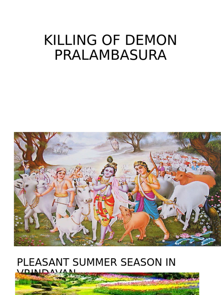 Defeating Pralambasura in Vrindavan | PDF