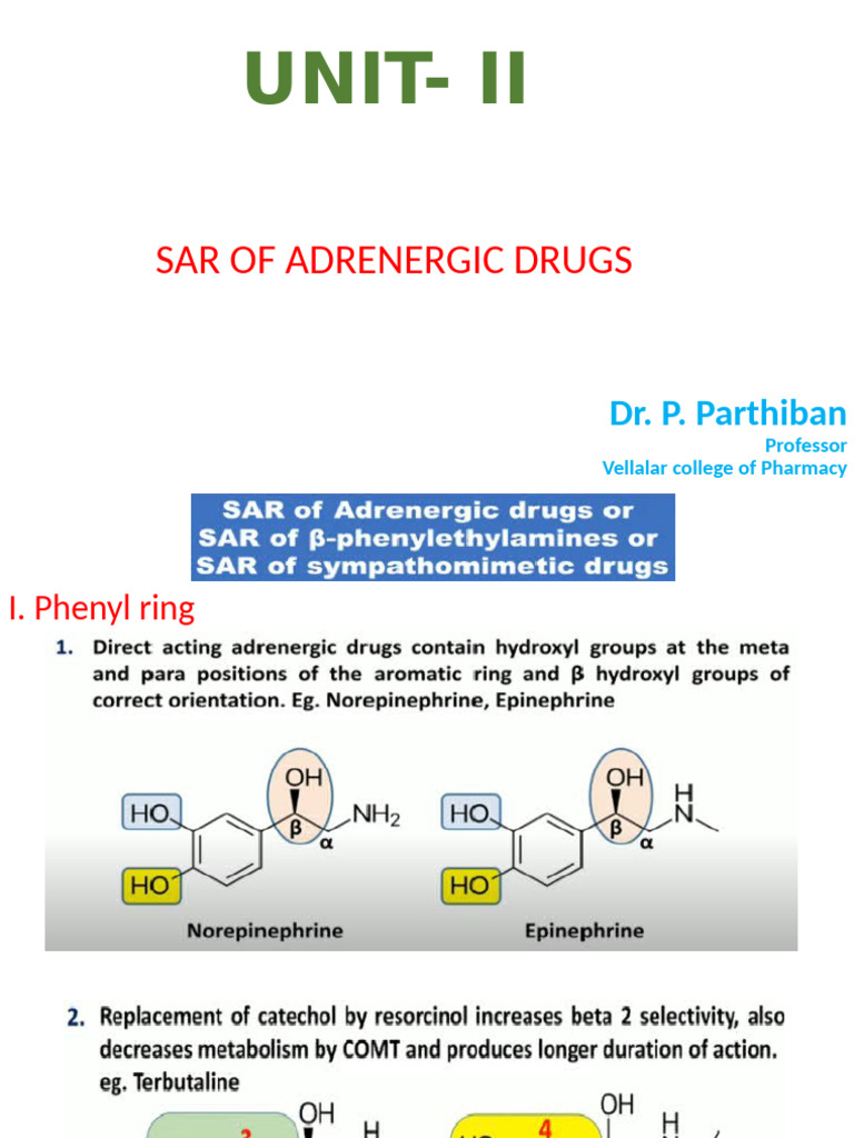 4 SAR Adrenergic | PDF