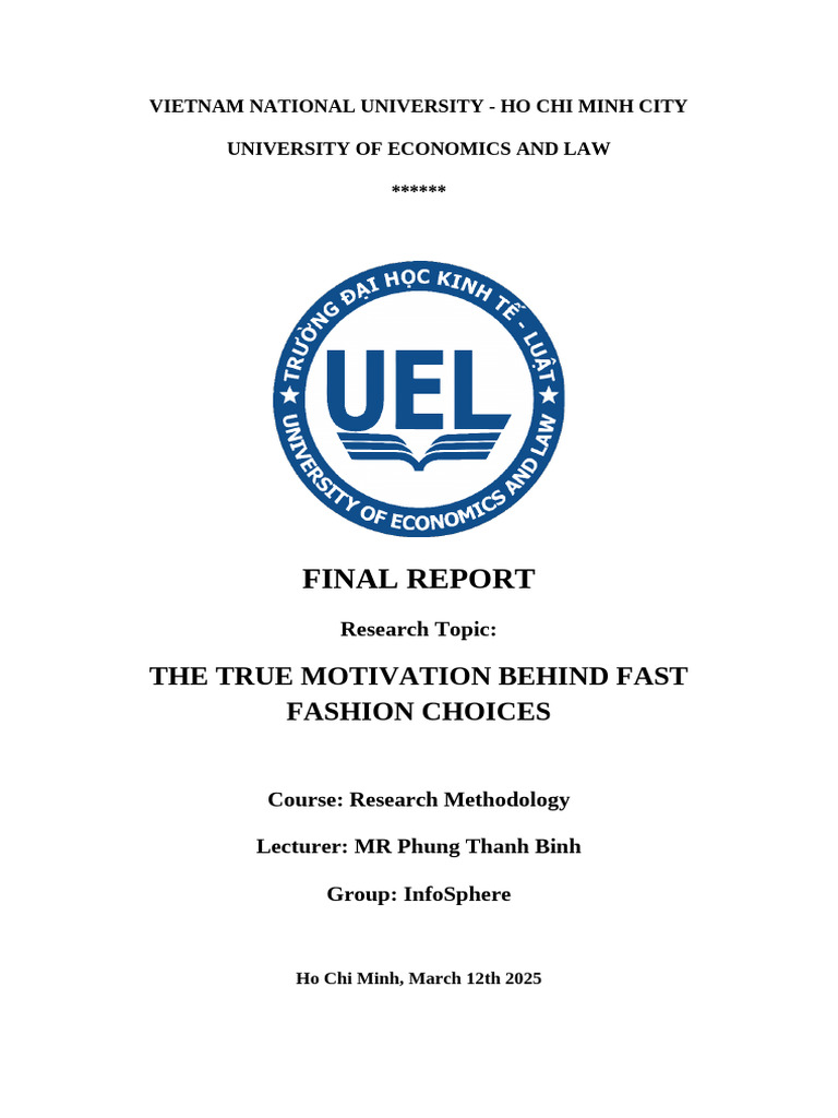 Bản chính thức NCKH | PDF | Consumer Behaviour | Behavior