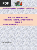 Biology S2 Second Term Exam 2025 | PDF | Photosynthesis | Enzyme