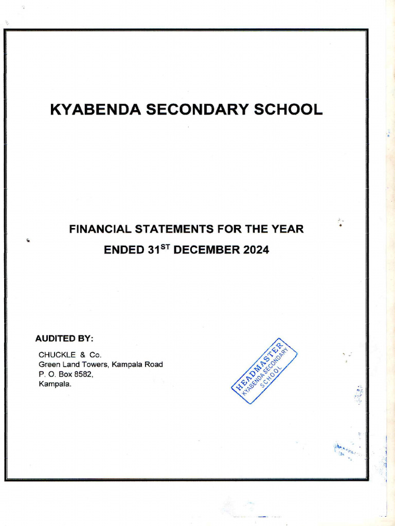 Audited Reports 2024 | PDF