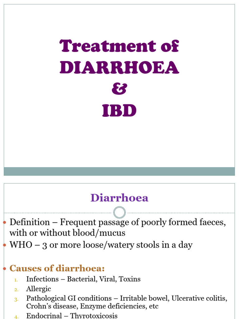 Antidiarrheal Agents For Epass | PDF | Diarrhea | Diseases And Disorders