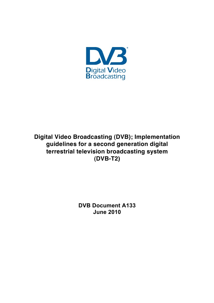 A133 DVB-T2 Imp Guide | PDF | Forward Error Correction | Modulation