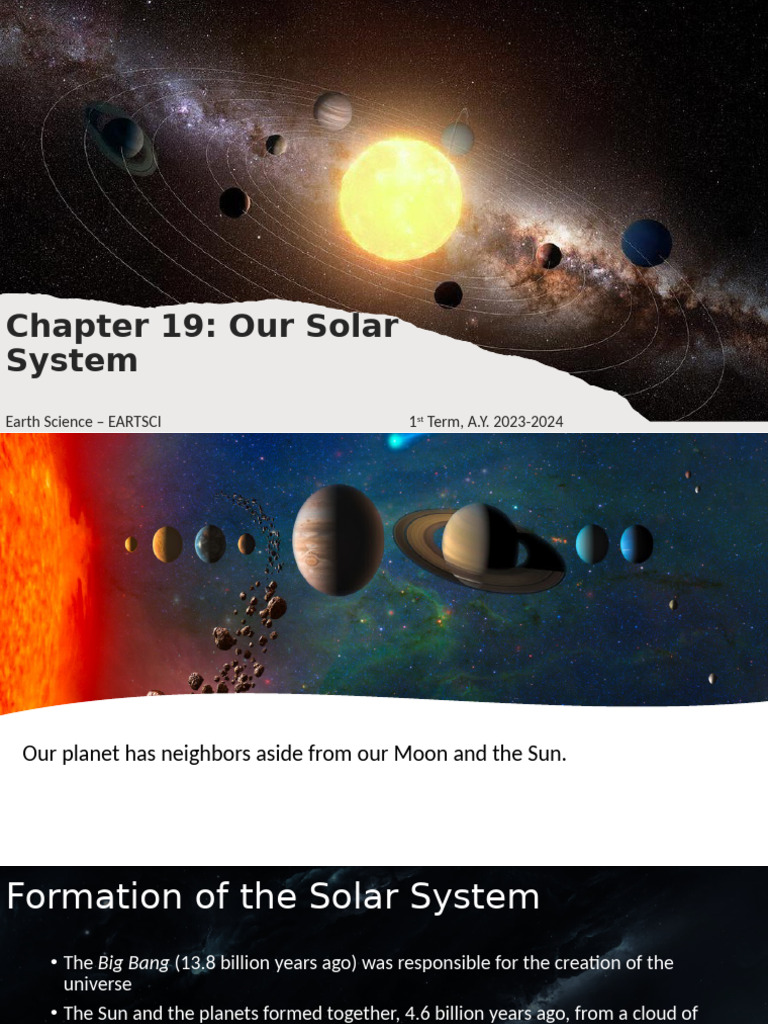 EARTSCI Ch19 Our Solar System | PDF | Planets | Solar System