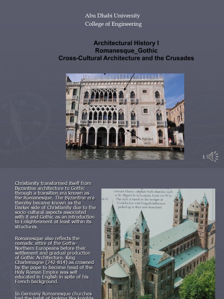 L-9 Romanesque Gothic | PDF | Gothic Architecture | Vault (Architecture)