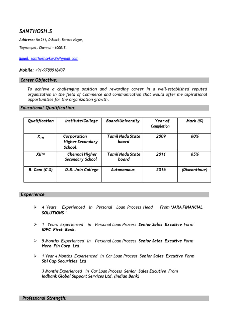 Santhosh Resume New.docx 24 | PDF