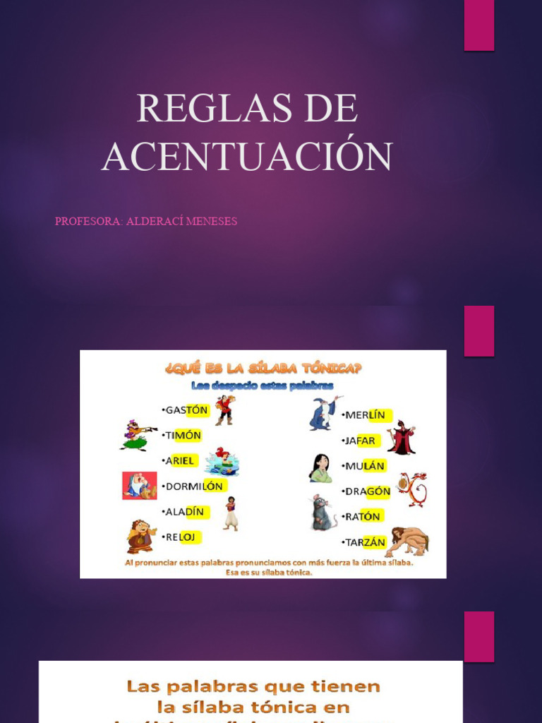 Reglas de Acentuación en Español | PDF