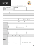 Bucet Form | PDF
