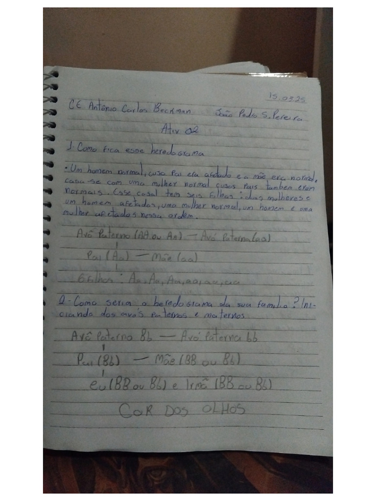 ativ 02 biologia | PDF