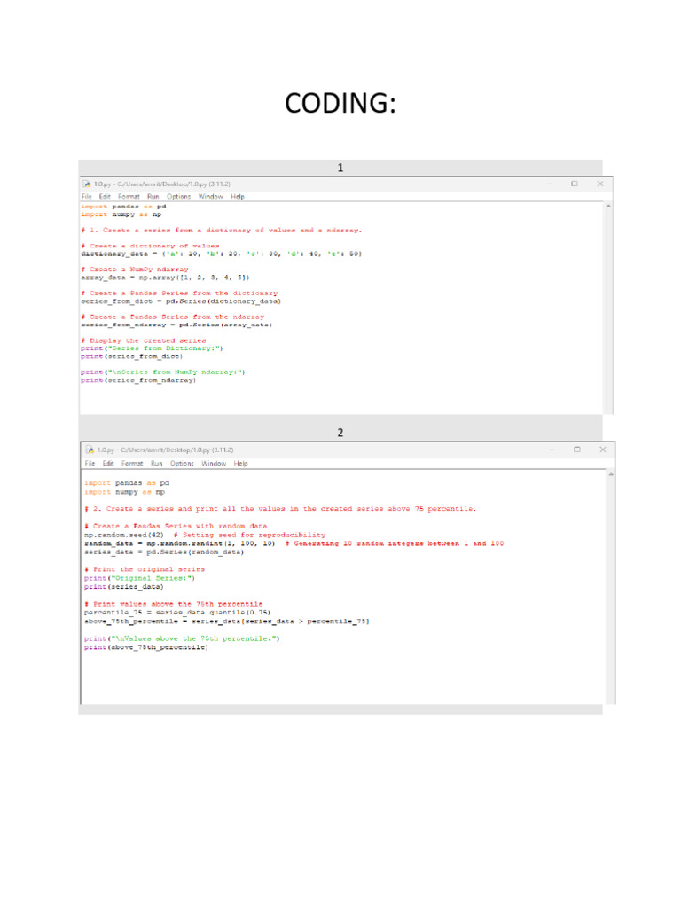 CODING codes pythons | PDF