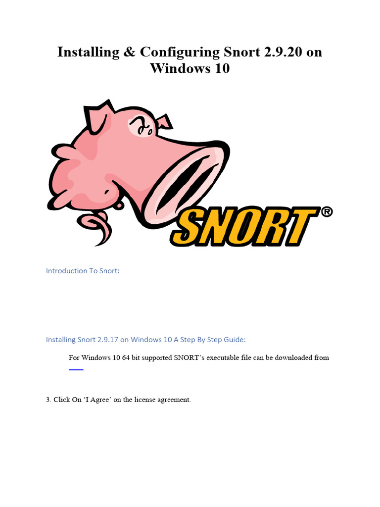 Install & Configure Snort 2.9 on Windows | PDF | Computer File ...