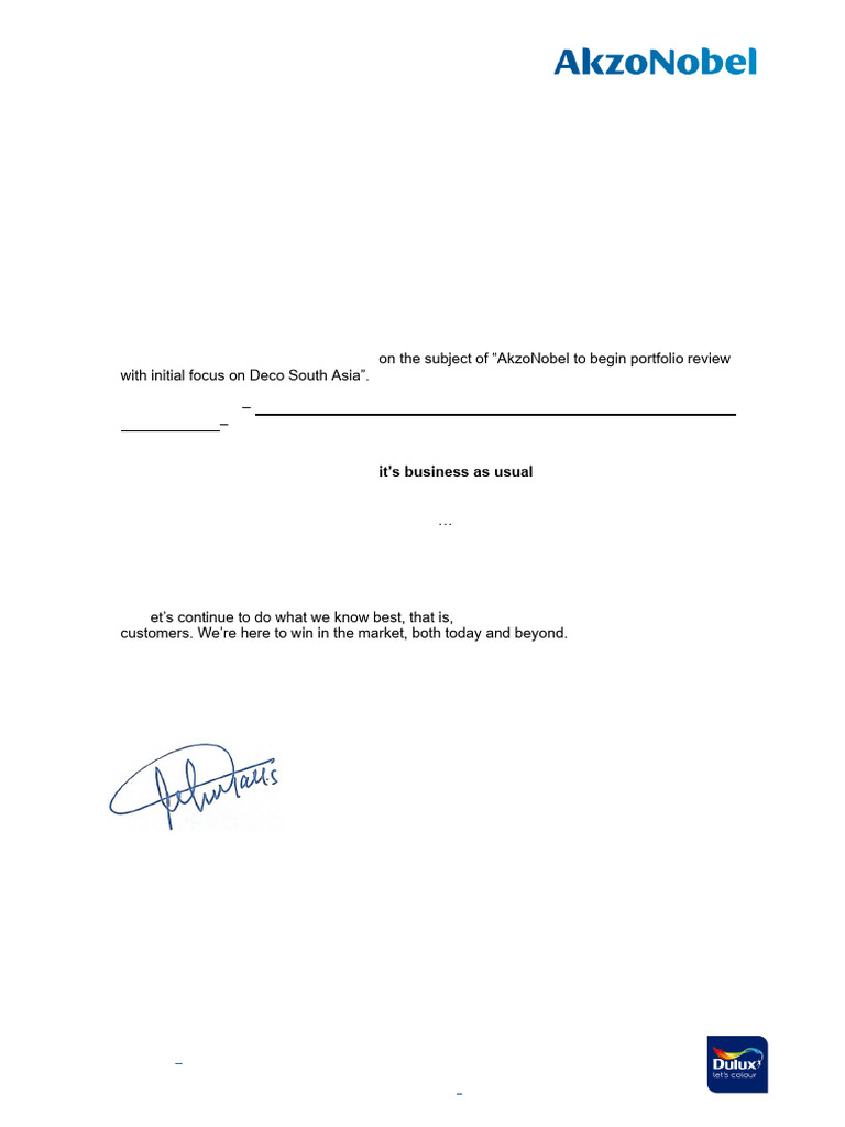 Letter From Mr. Rohit Totla To Our Valued Channel Partners | PDF