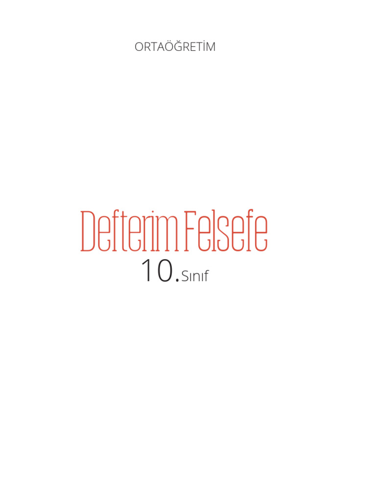 Defterim Felsefe 10 | PDF